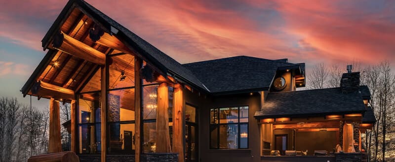 Modern Log & Timber Home Designs | Streamline Design